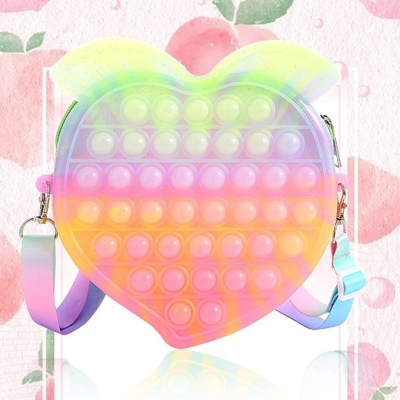 Other | Girls Pop It Purse Rainbow Clouds Purse | Poshmark